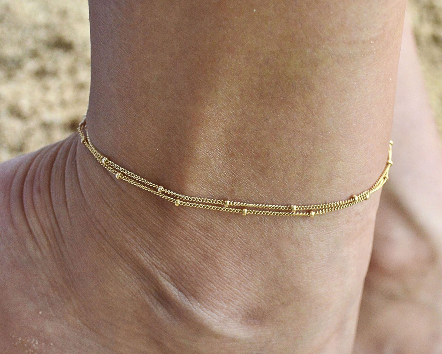 Gold Ankle Bracelet (must-have anklet Spring - Summer 2023)