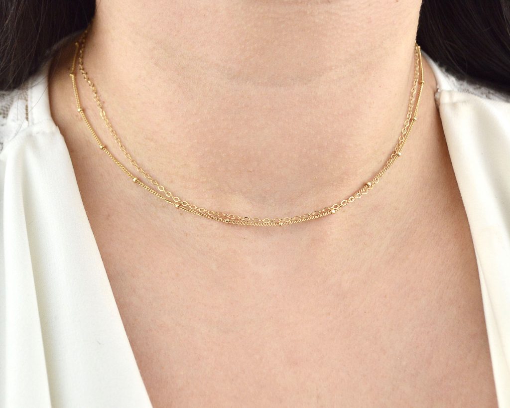 Double Gold Necklace